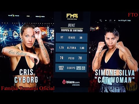 Cris Cyborg Justino vs Simone Silva FULL fight Video 2022 boxing